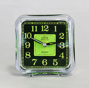 Minimalist Analog Alarm Clock Analogue Clocks Battery Desktop Table Bedside