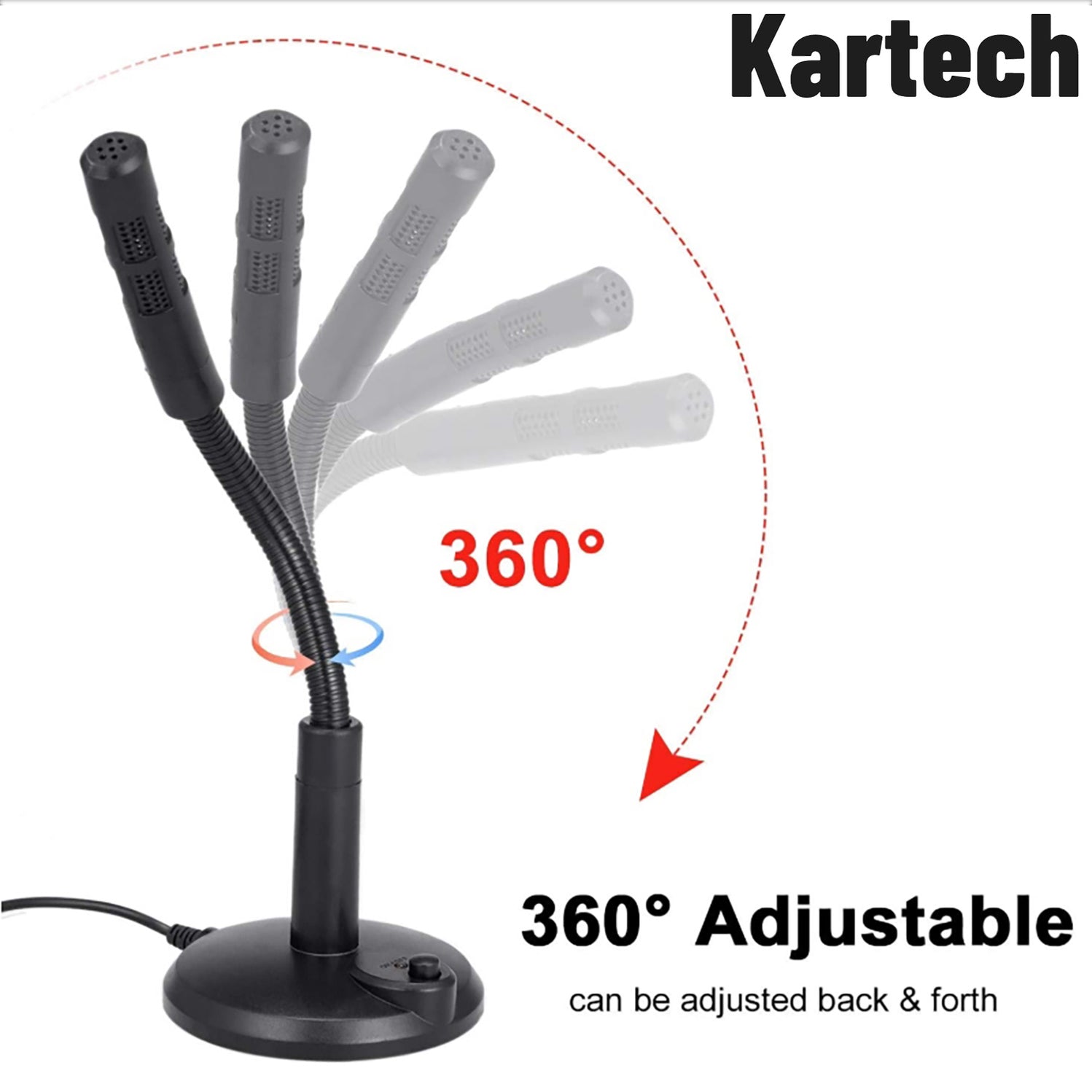 Home Kartech Desktop Microphone USB 3.5mm Mini Laptop Mic Plug Play ...