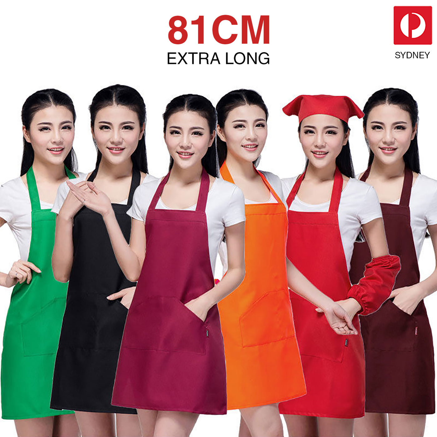 Home Apron With Pocket Chef Kitchen Cooking Cotton Women Men Unisex ...